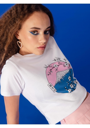 Camiseta Fujisan Youniverse color blanco talla XS